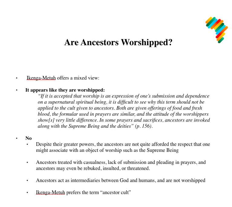 African Traditional Religions (PowerPoint Lesson) – Bishop's ...